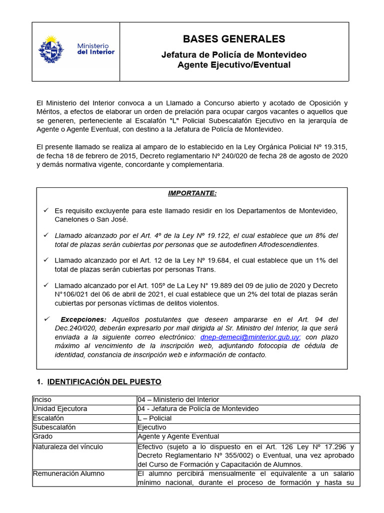 Bases Generales | PDF