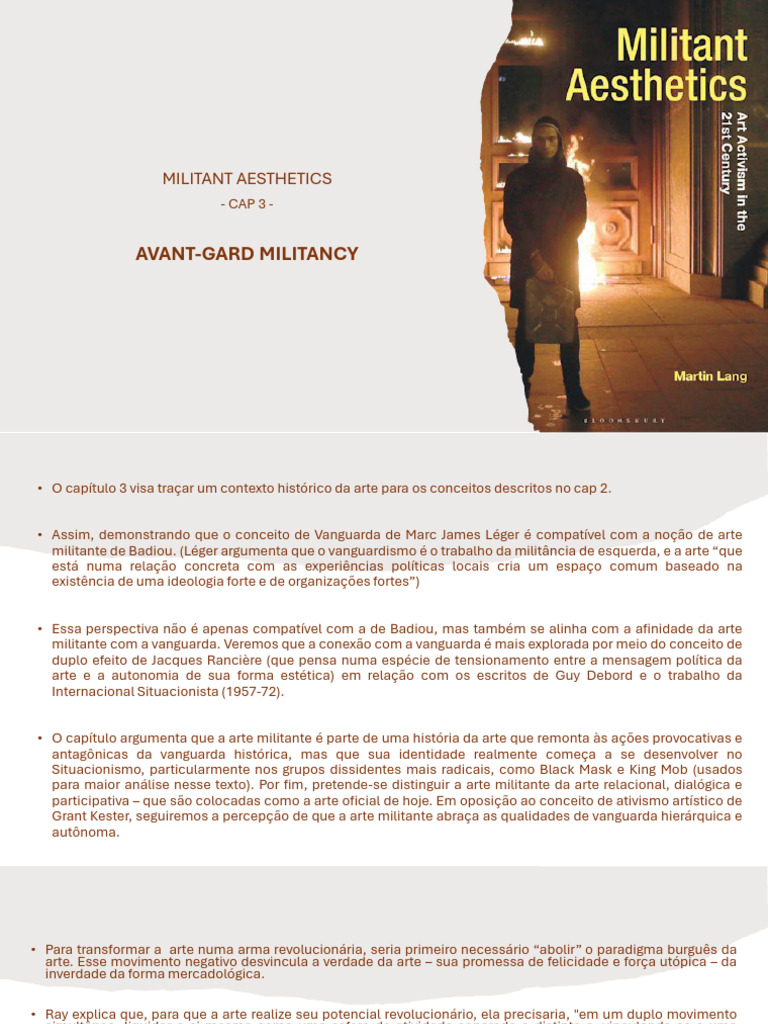 Martin Lang Militant Aesthetics | PDF