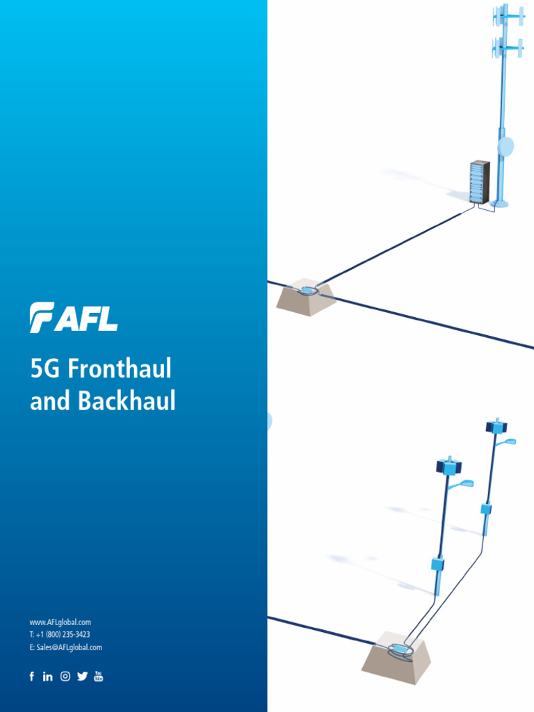 AFL 5G Fronthaul Backhaul Brochure | PDF | Fiber To The X | Optical Fiber