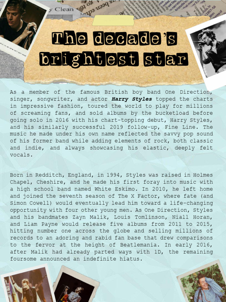Harry Styles Biography | PDF
