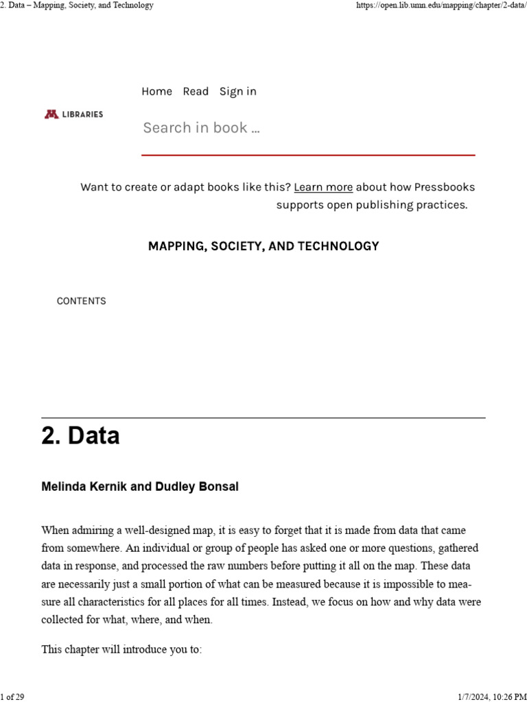 Data - Mapping, Society, and Technology | PDF Data - Mapping, Society, and Technology | PDF