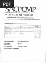 Sacpcmp Safety Officer Exams | PDF