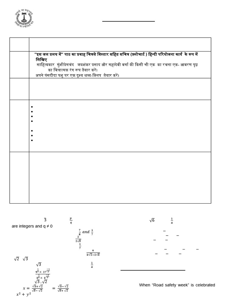 St. Vivekanand Millennium School: Holiday Homework SESSION-2024-25 ...