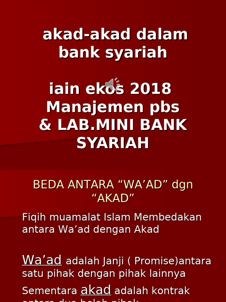 AKAD-AKAD DALAM BANK SYARIAH Temu 4 | PDF