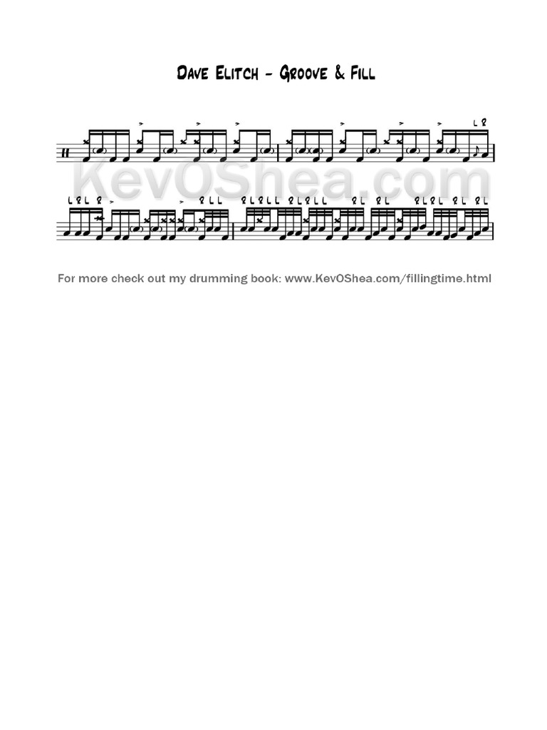 Dave Elitch - Groove & Fill | PDF