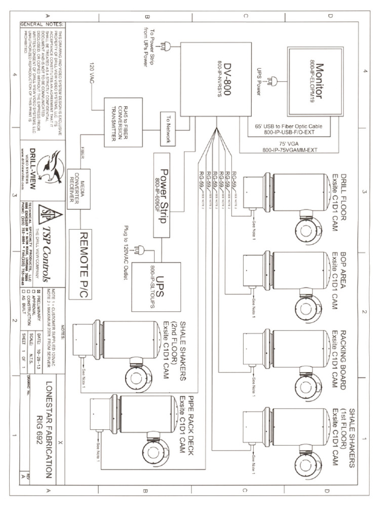 CCTV One-Line Diagram | PDF