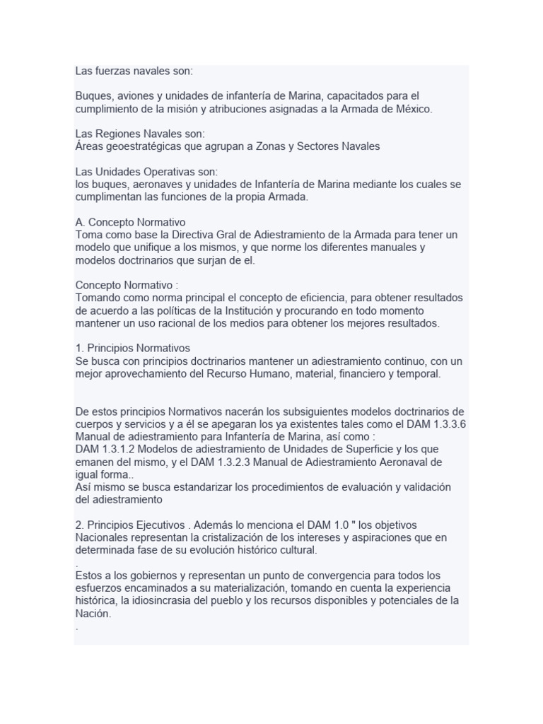 Las Fuerzas Navales Son | PDF