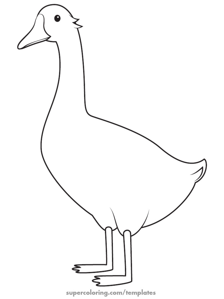 Goose Outline Template Paper Crafts | PDF