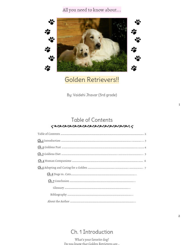 Golden Retrievers!!! | PDF