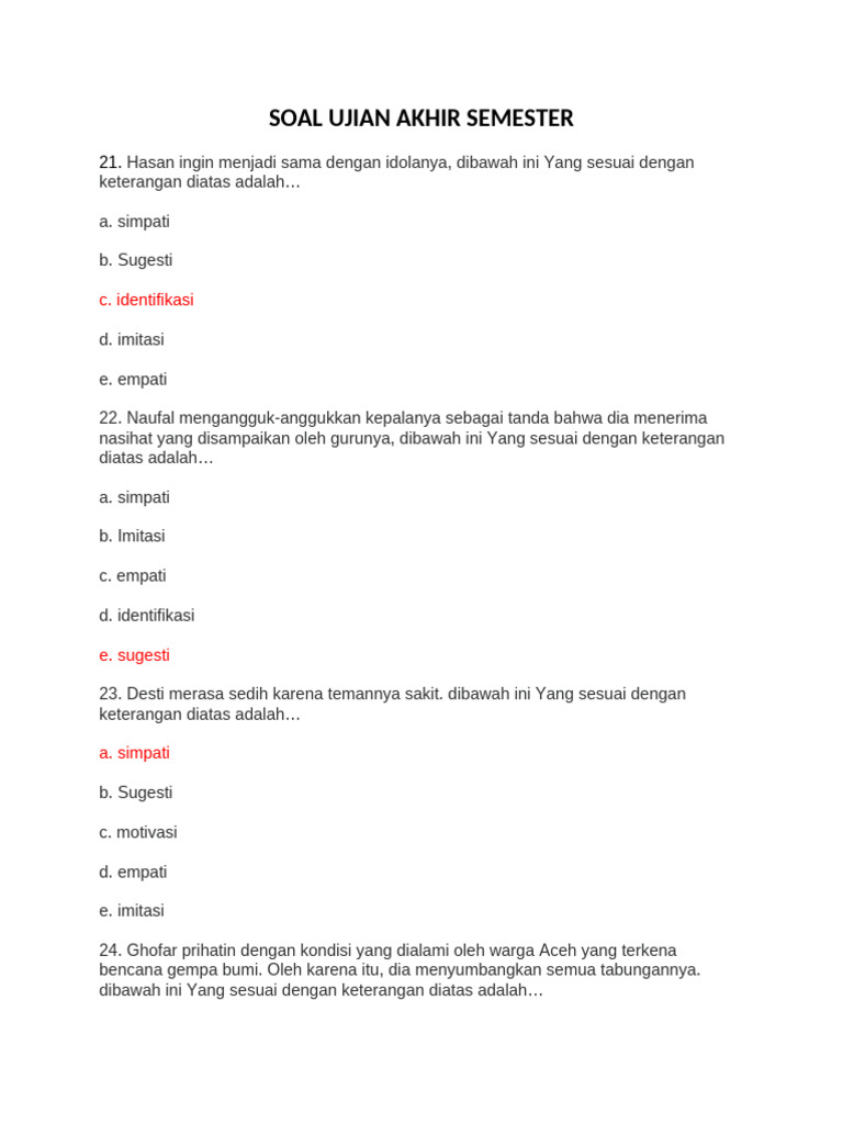 Soal Asas Pas Ganjil Ater 1 2023-2024 | PDF