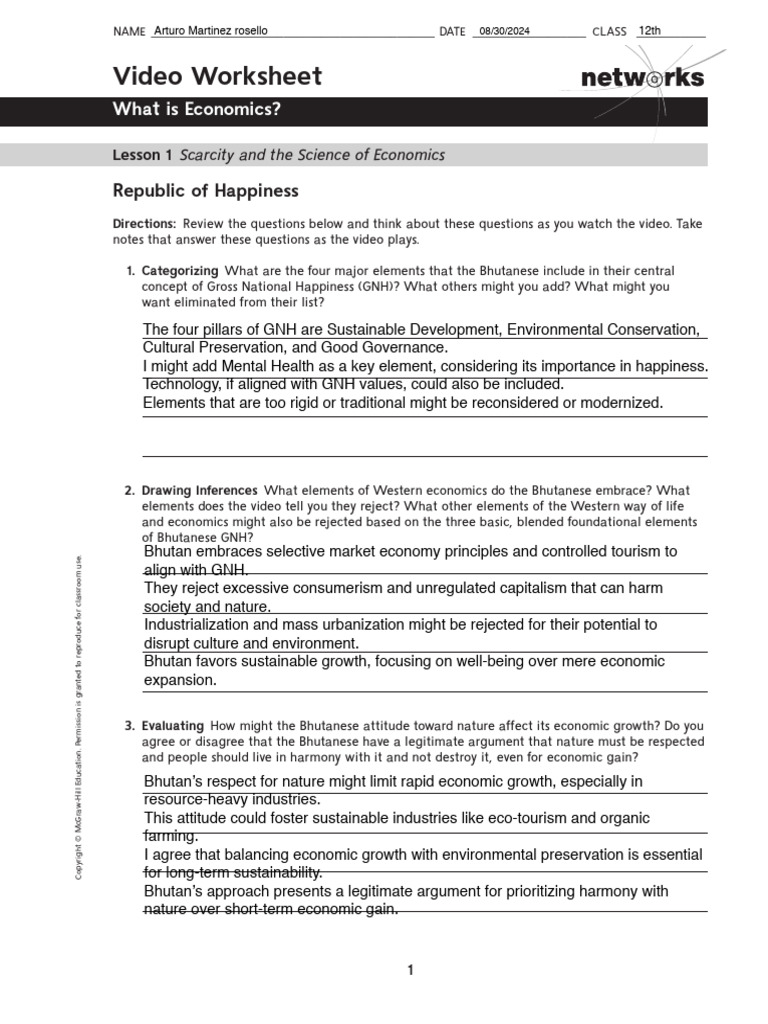 Scarcity and The Science of Economics | PDF | Economies | Natural ...