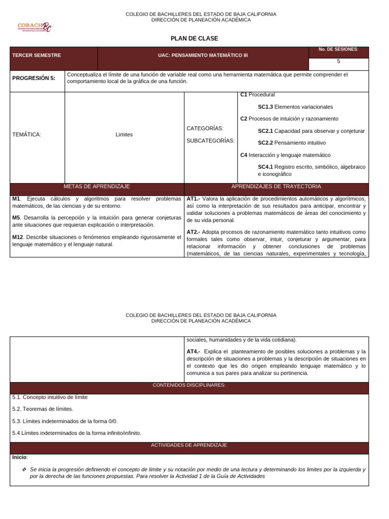 PM III - Progresión 5 | PDF