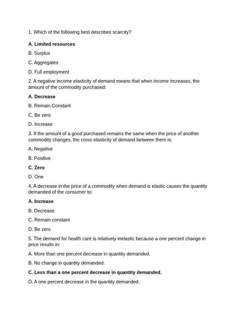 A. Limited Resources | PDF