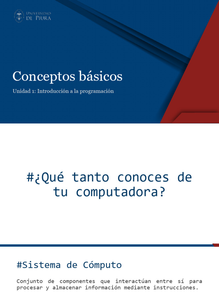 Clase 0 - Concepto básicos (1) | PDF