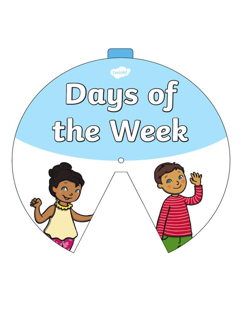 T M 3662 Days of The Week Spinning Wheel Activity Sheet Ver 1 | PDF