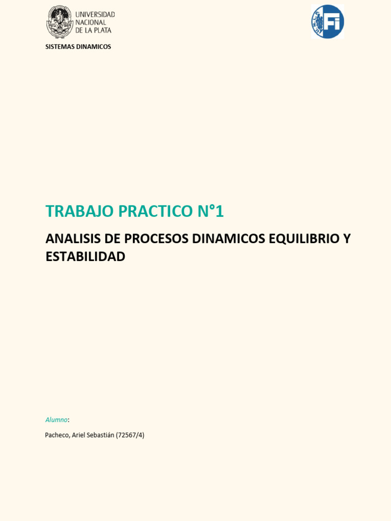 TP1 Sistemas Dinamicos Corr | PDF