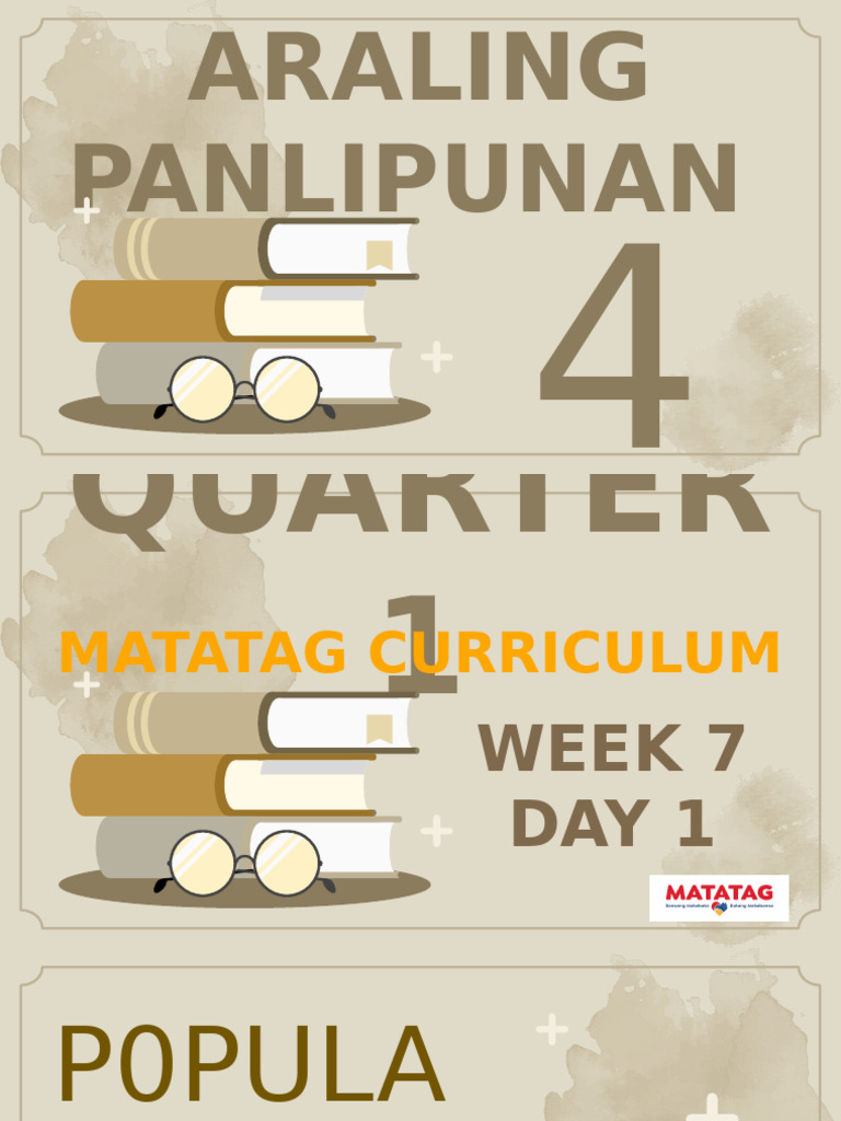 AP 4 Week 7 Matatag q1 | PDF