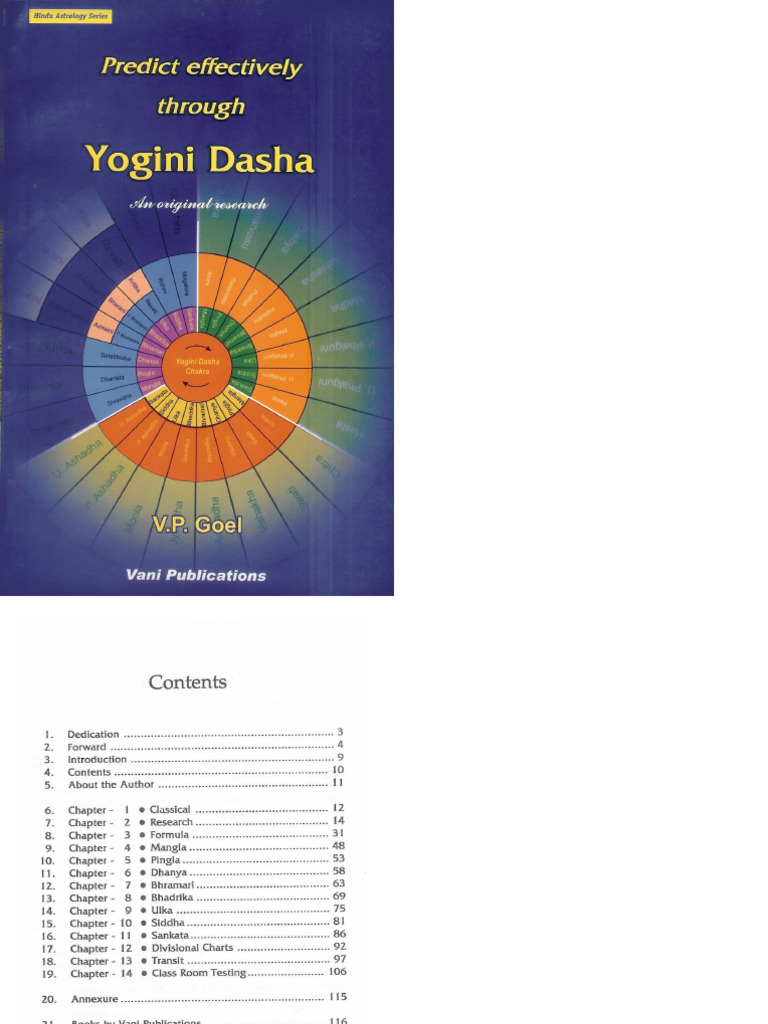 Yogini Dasha Predicting | PDF