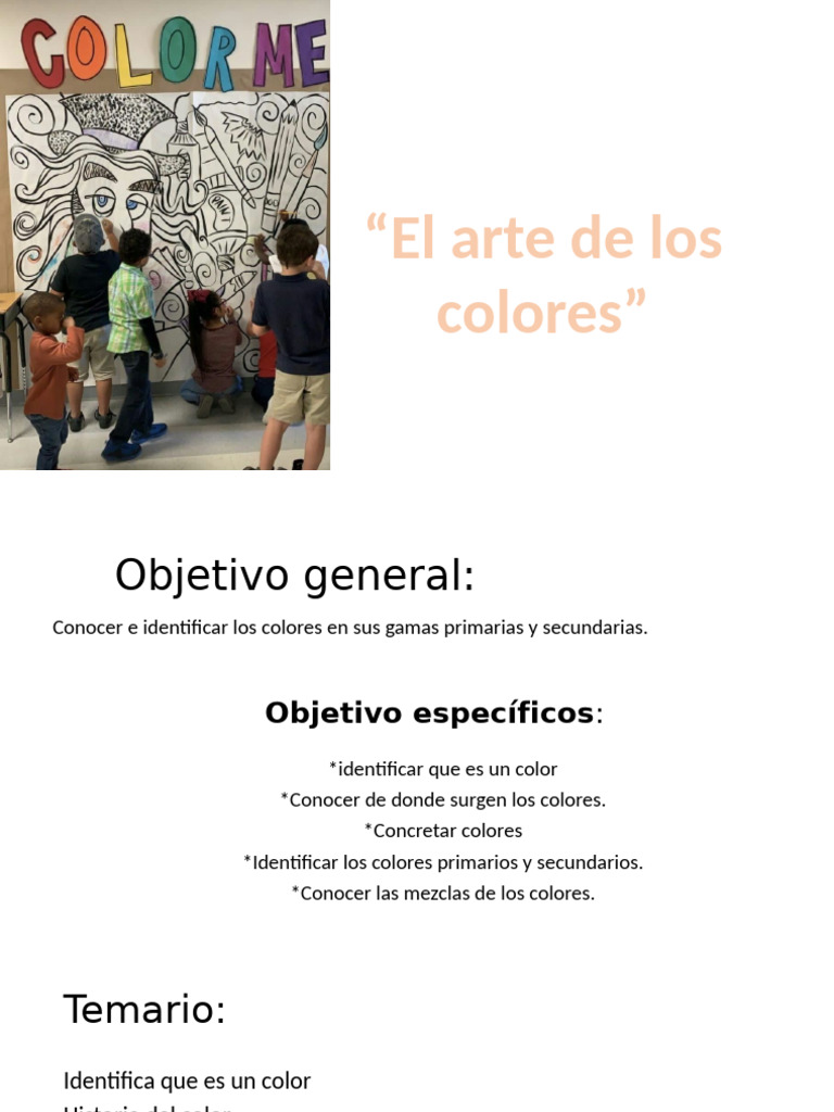 El Arte de Los Colores Tema 1 | PDF