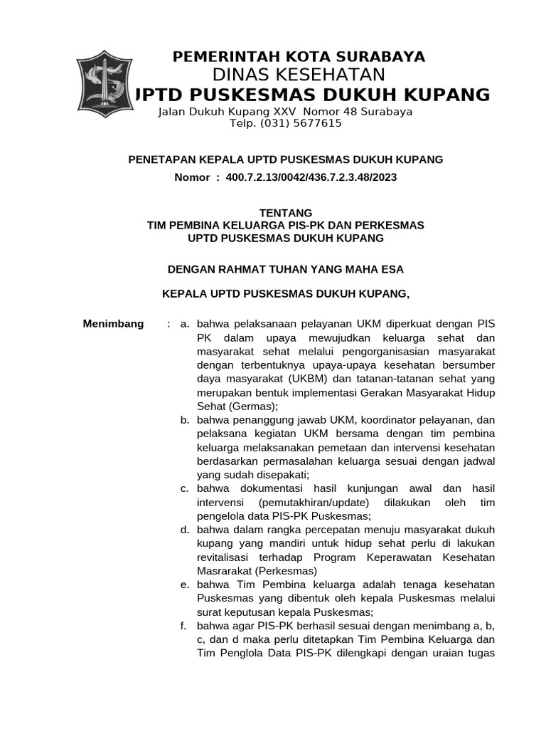 SP Tim Pembina Pispk | PDF