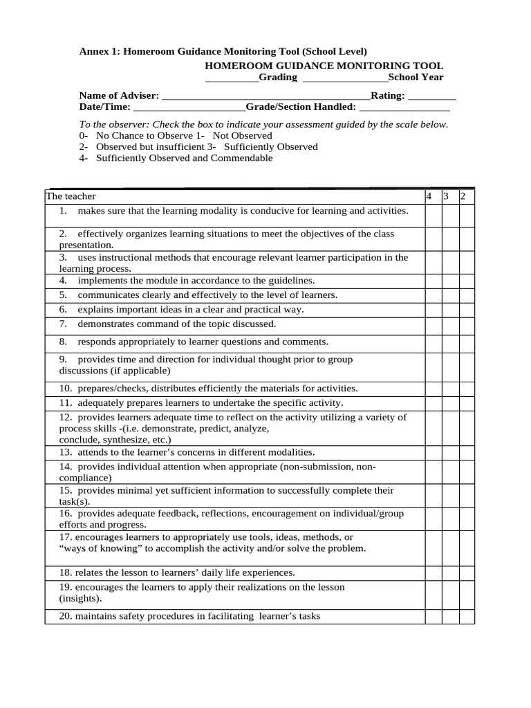 2020-HOMEROOM-GUIDANCE-LEARNERS-DEVELOPMENT-ASSESSMENT-TOOL (1) | PDF
