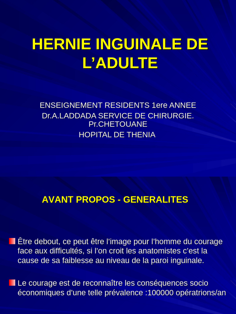 22-Hernie Inguinale de L'adulte | PDF