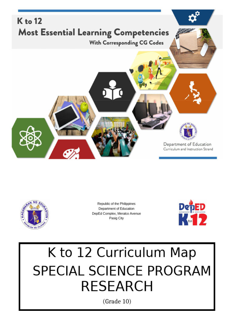 Curriculum Map Research Grade 10 | PDF