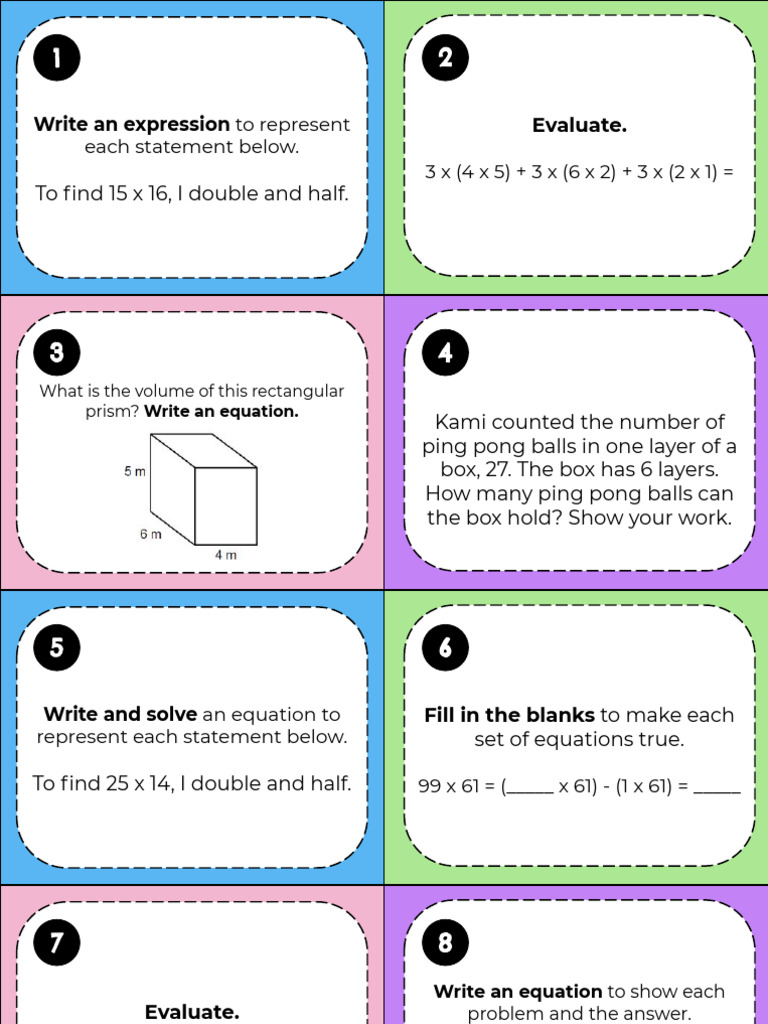 AIS - Unit 1 Review Task Cards | PDF