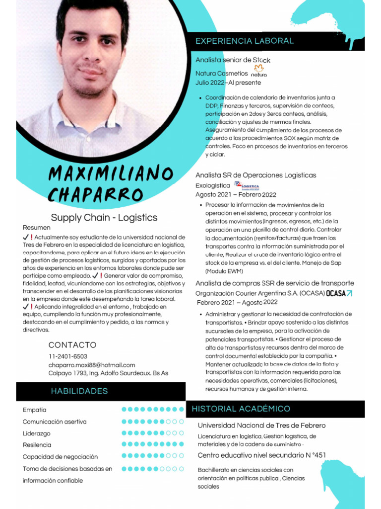 Maximiliano Cha Parro 2024 Cv | PDF