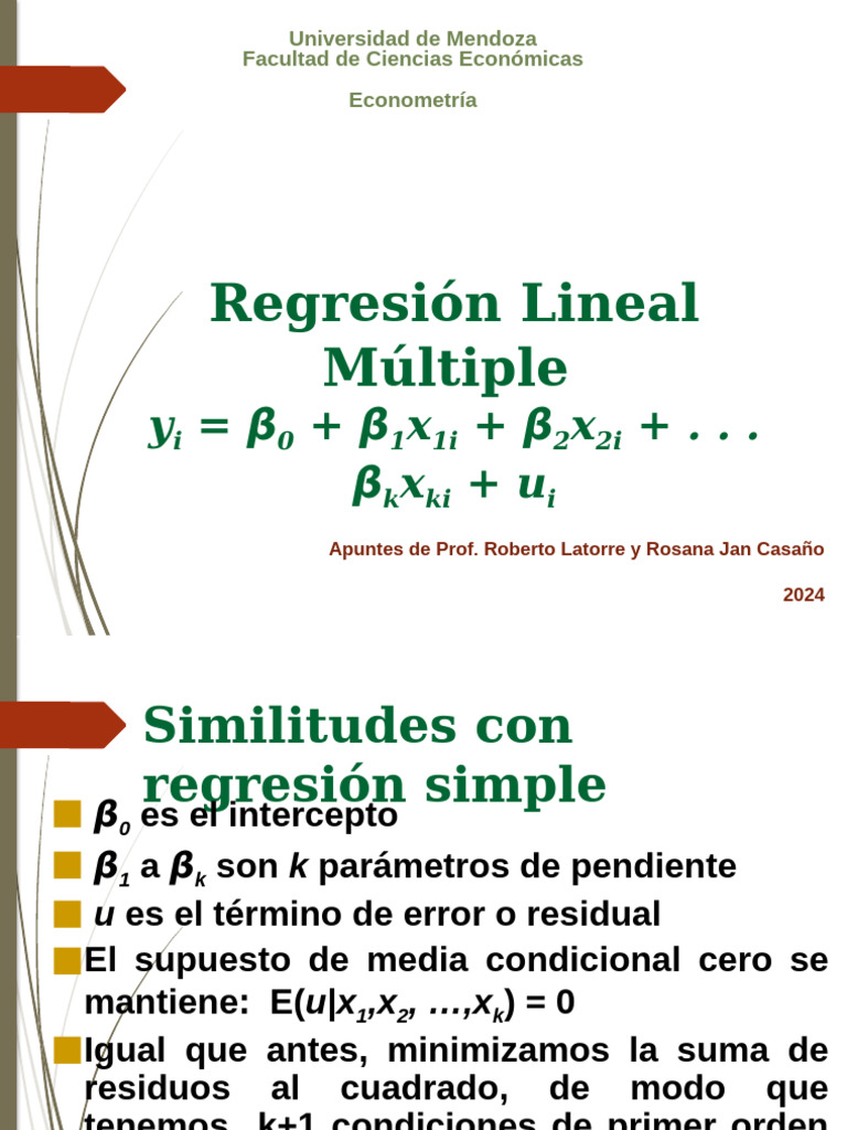 2004 Regresión Multiple | PDF