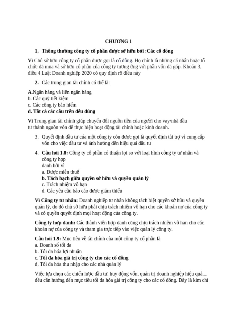 trắc nghiệm tcdc | PDF