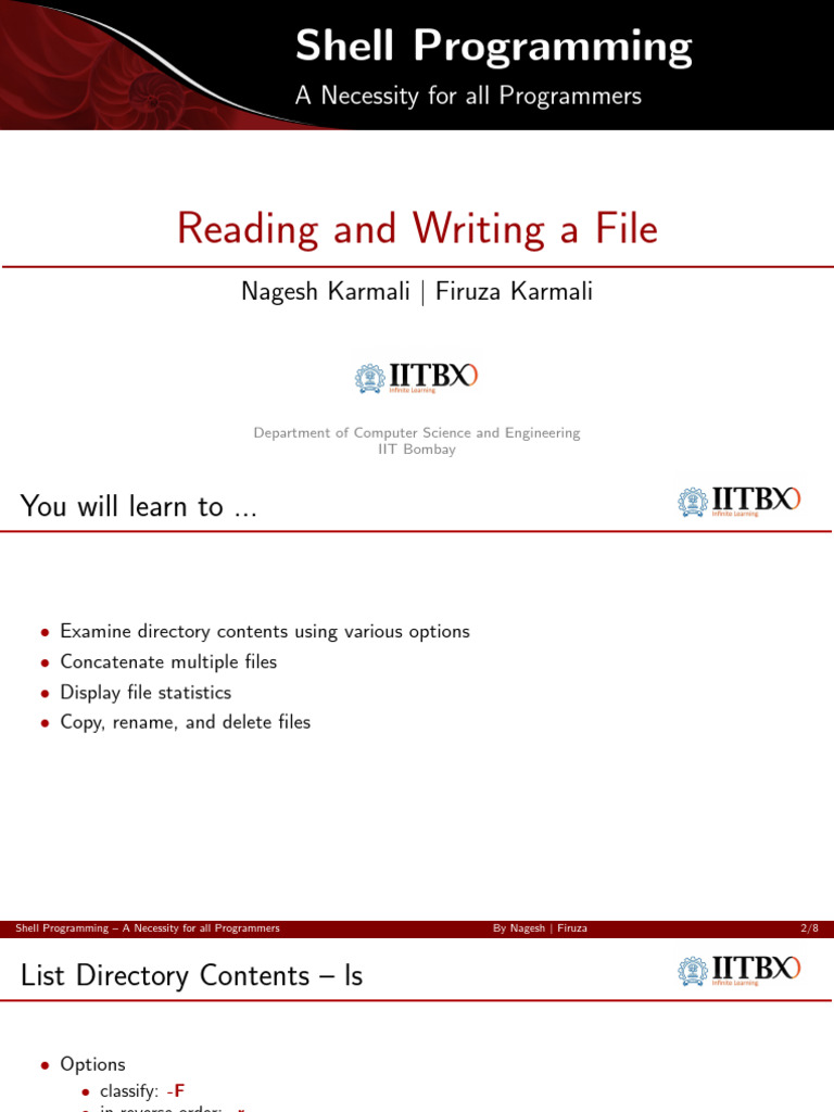 Session4 Reading and Writing A File | PDF