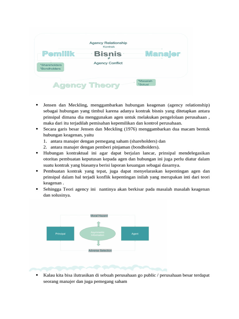 Penjelasan PPT Agency Theori | PDF