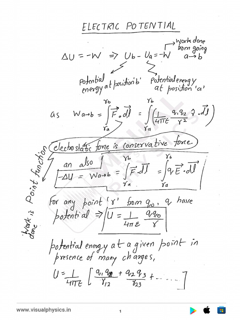 Electric Potential | PDF