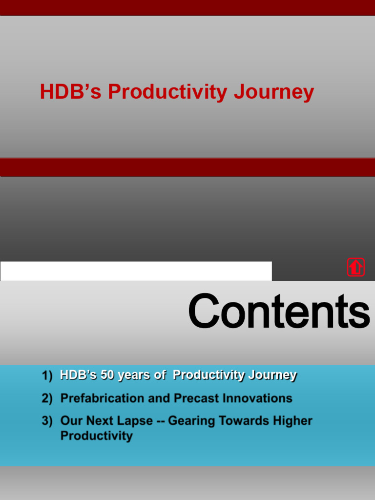 Singapore, HDBs Productiity Journey | PDF