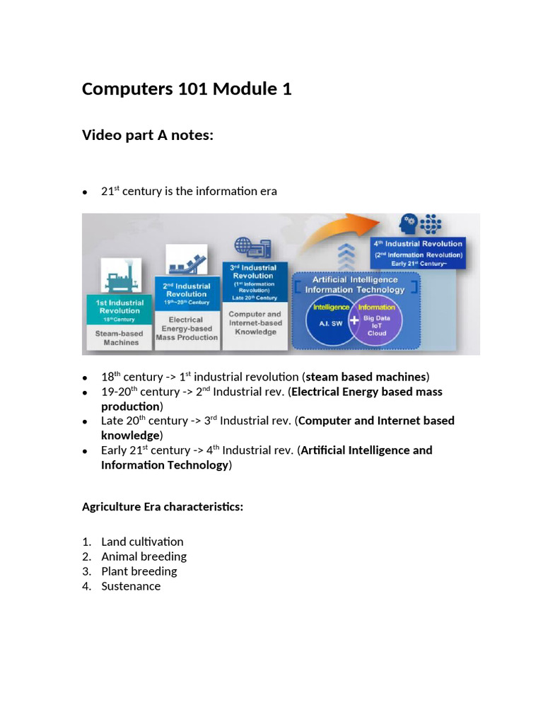 Easy Notes CMP 101 Module 1 | PDF