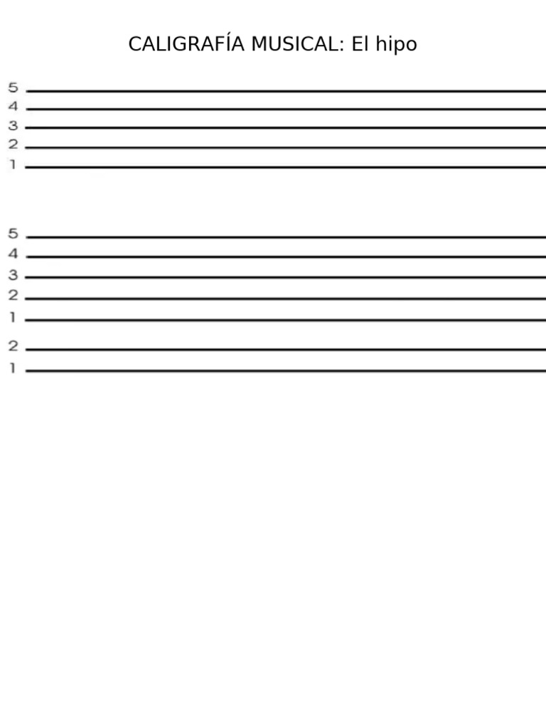 Pentagramas en Blanco | PDF
