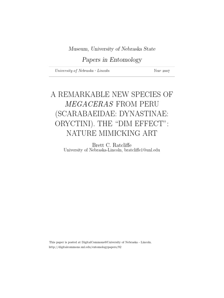 Ratcliffe 2007 Megaceras Briansaltini | PDF