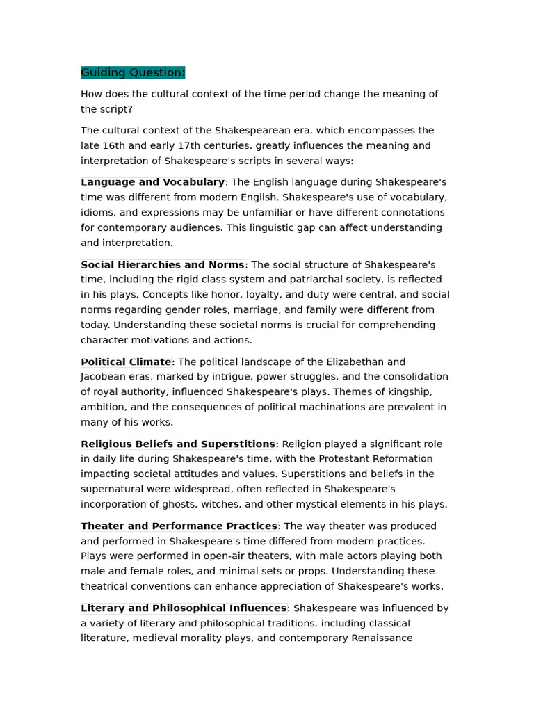 Cultural Context Changing The Script 24 - 03 - 11 | PDF Cultural Context Changing The Script 24 - 03 - 11 | PDF