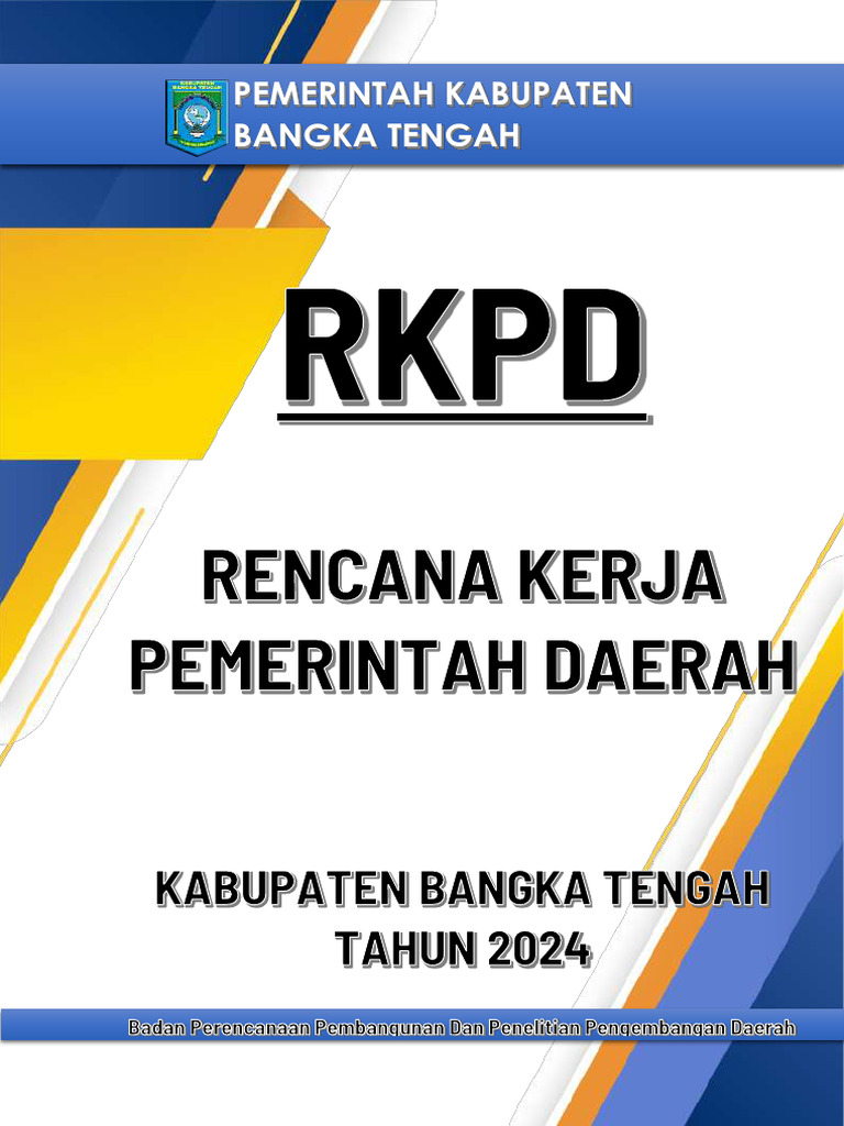RKPD Kab. Bangka Tengah Tahun 2024 | PDF