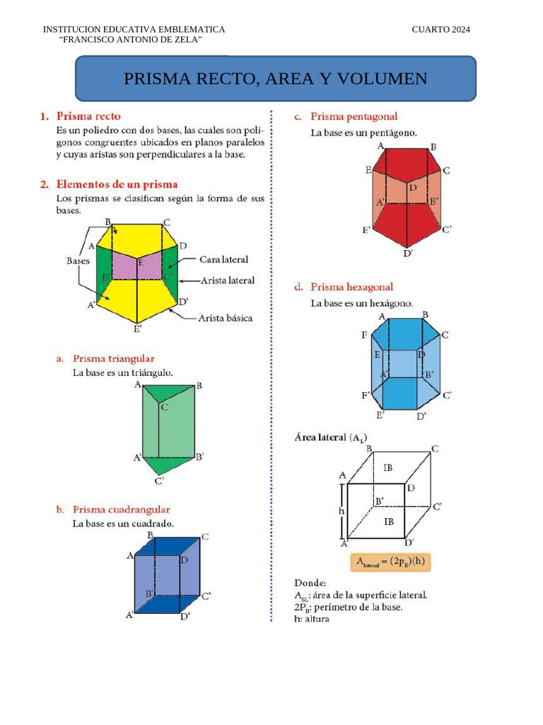 Prisma Recto 4to Año | PDF