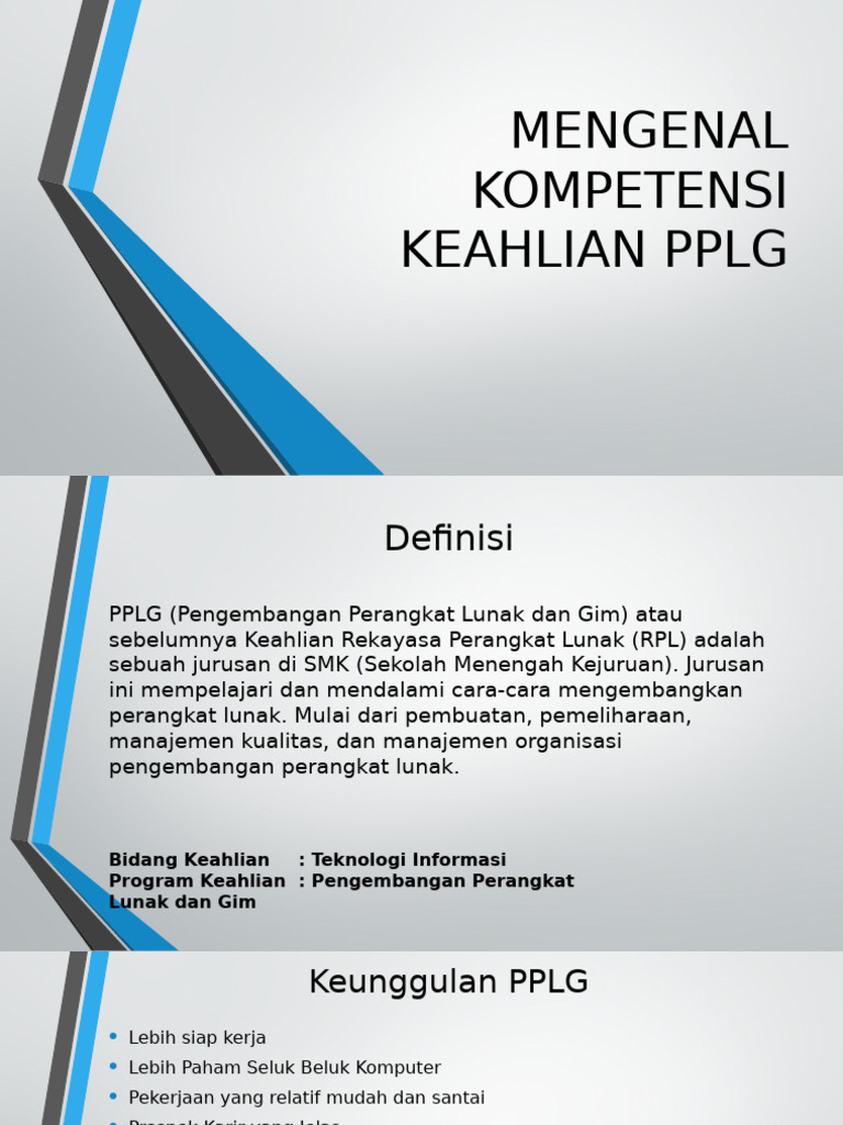 Mengenal Kompetensi Keahlian PPLG | PDF
