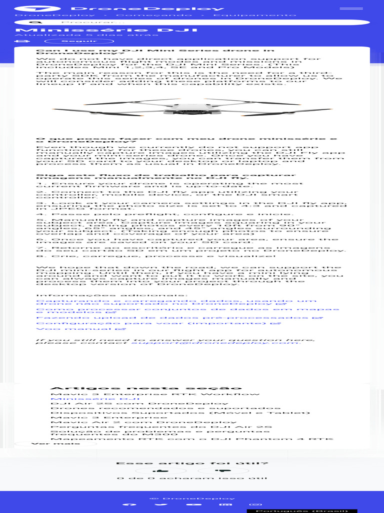 DJI Mini-Série - DroneDeploy | PDF