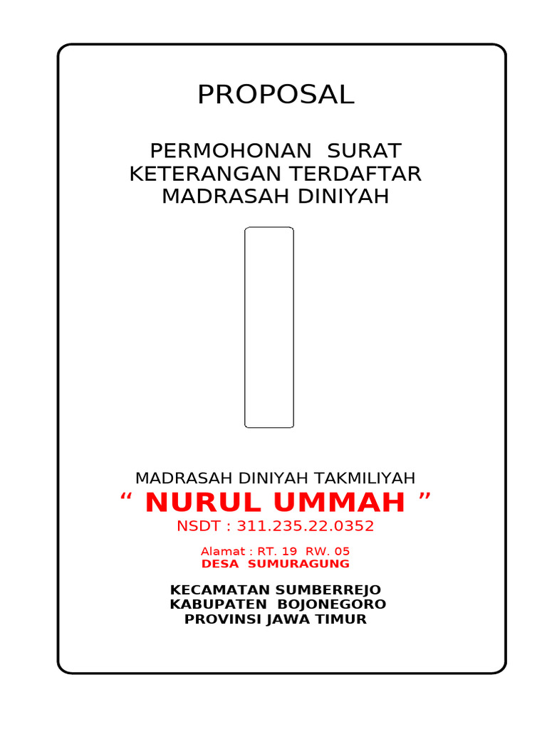 contoh permohonan SKT NU ULA | PDF