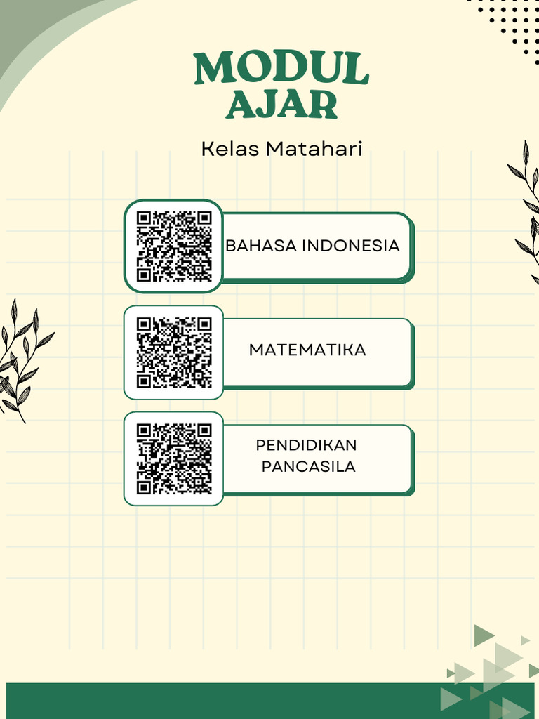 Modul Ajar Kelas 1 | PDF