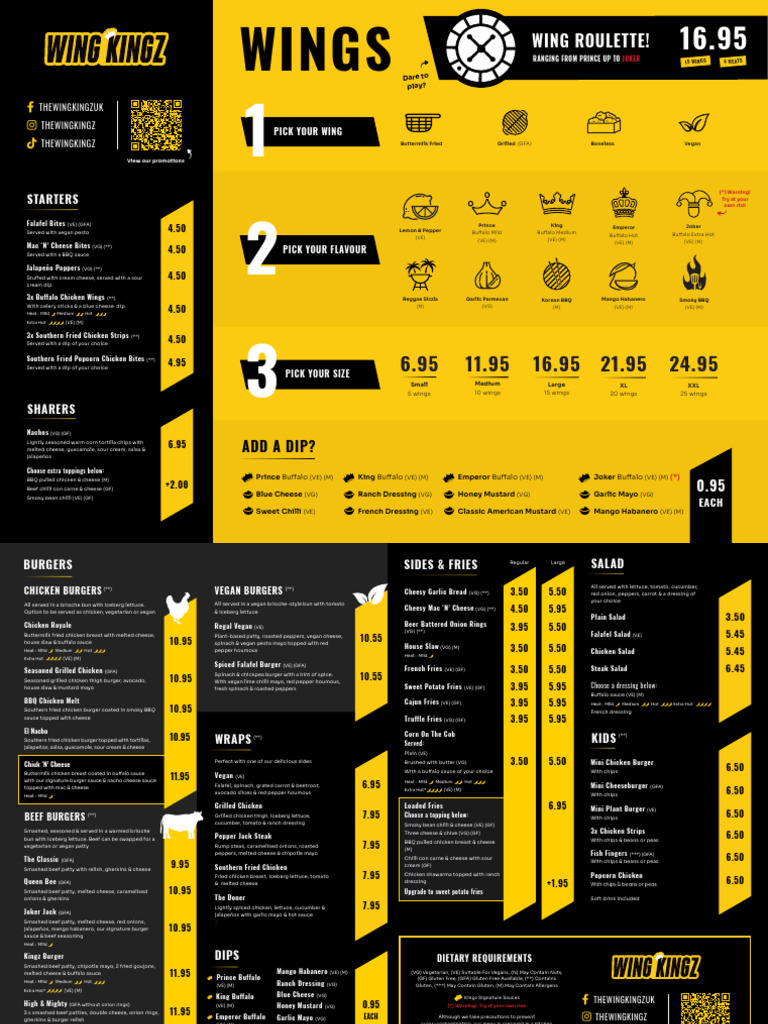 Wing Kingz Menu | PDF