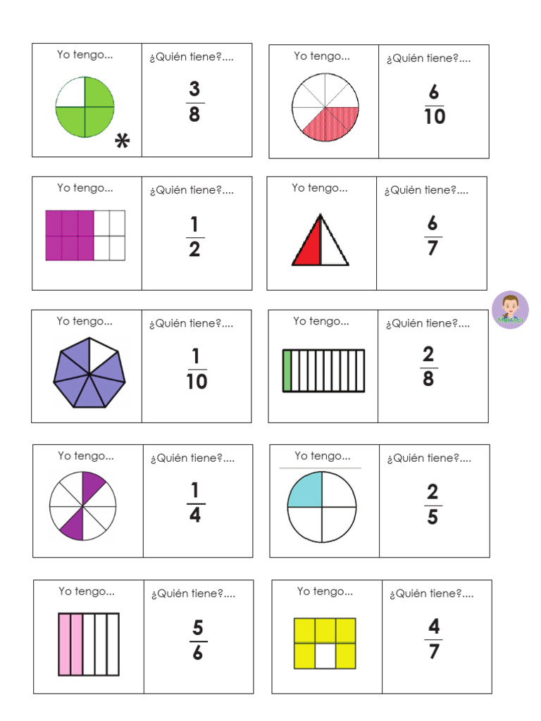 Yo Tengo - Quién Tiene - Fracciones Listo | PDF