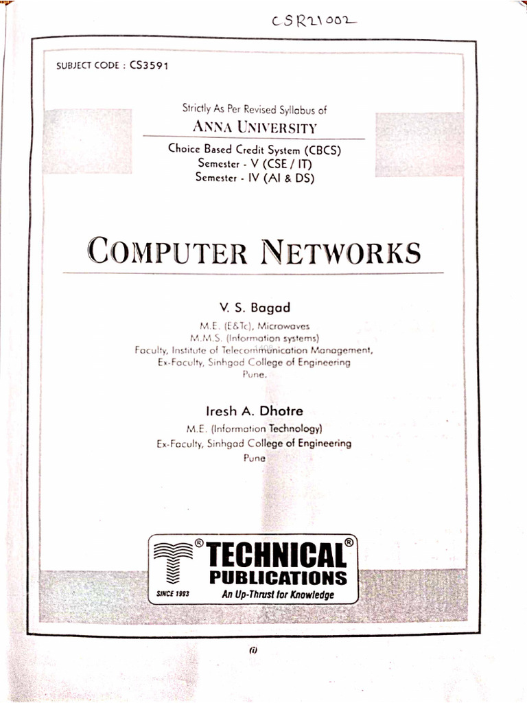 CS3591 Computer Network | PDF