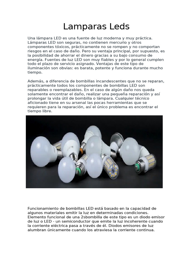 Lamparas Leds v1-1 | PDF