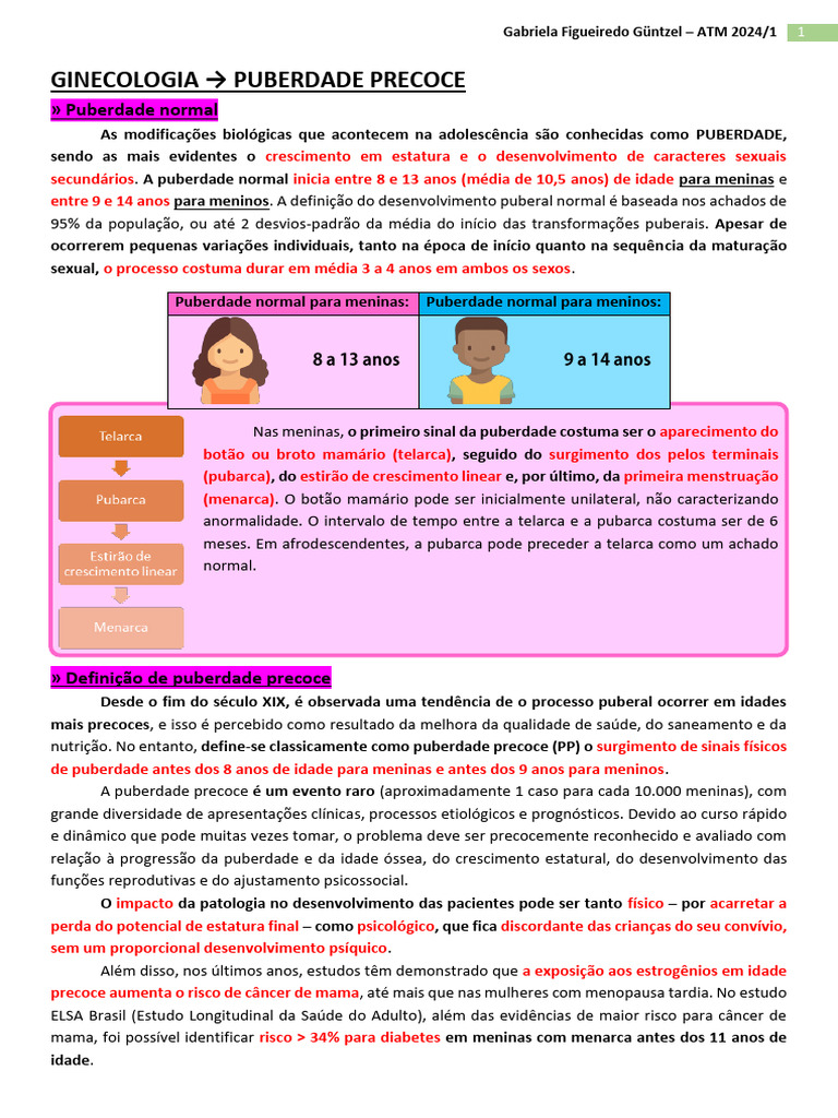 Puberdade Precoce | PDF